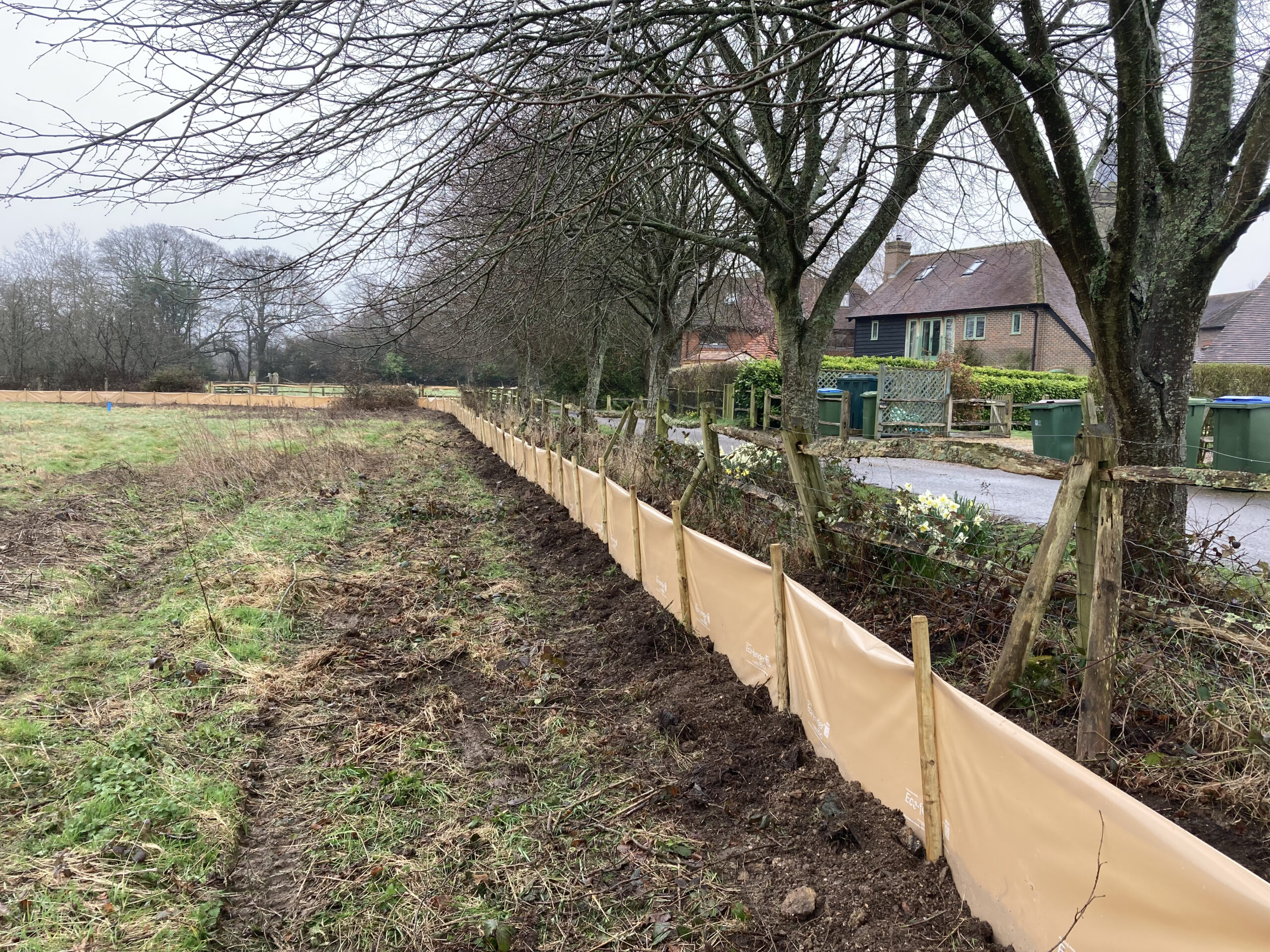 Ecofender™ Bio - Biodegradable Newt Fence, Hy-Tex UK