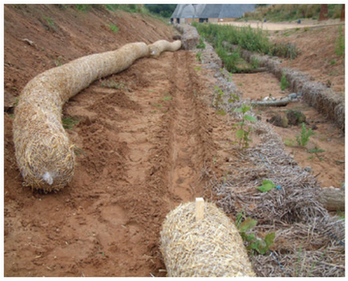 Straw Wattles - Silt and Sediment Control, Hy-Tex UK
