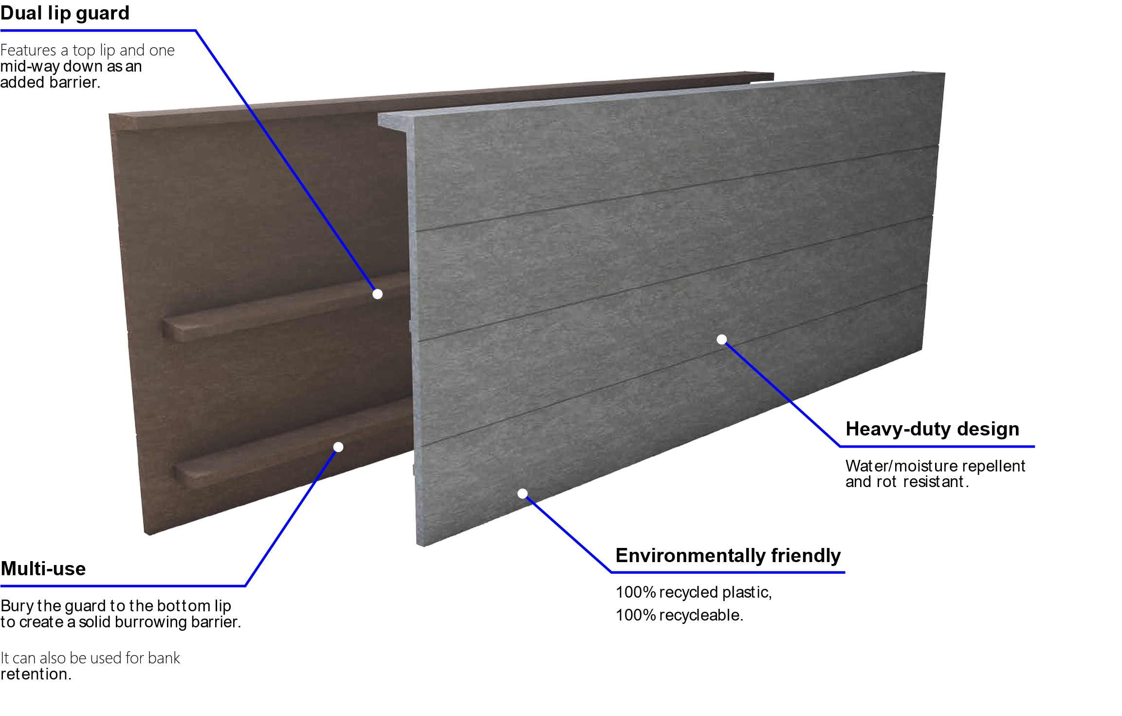Ecofender™ Elite - Permanent Amphibian Barrier, Hy-Tex UK