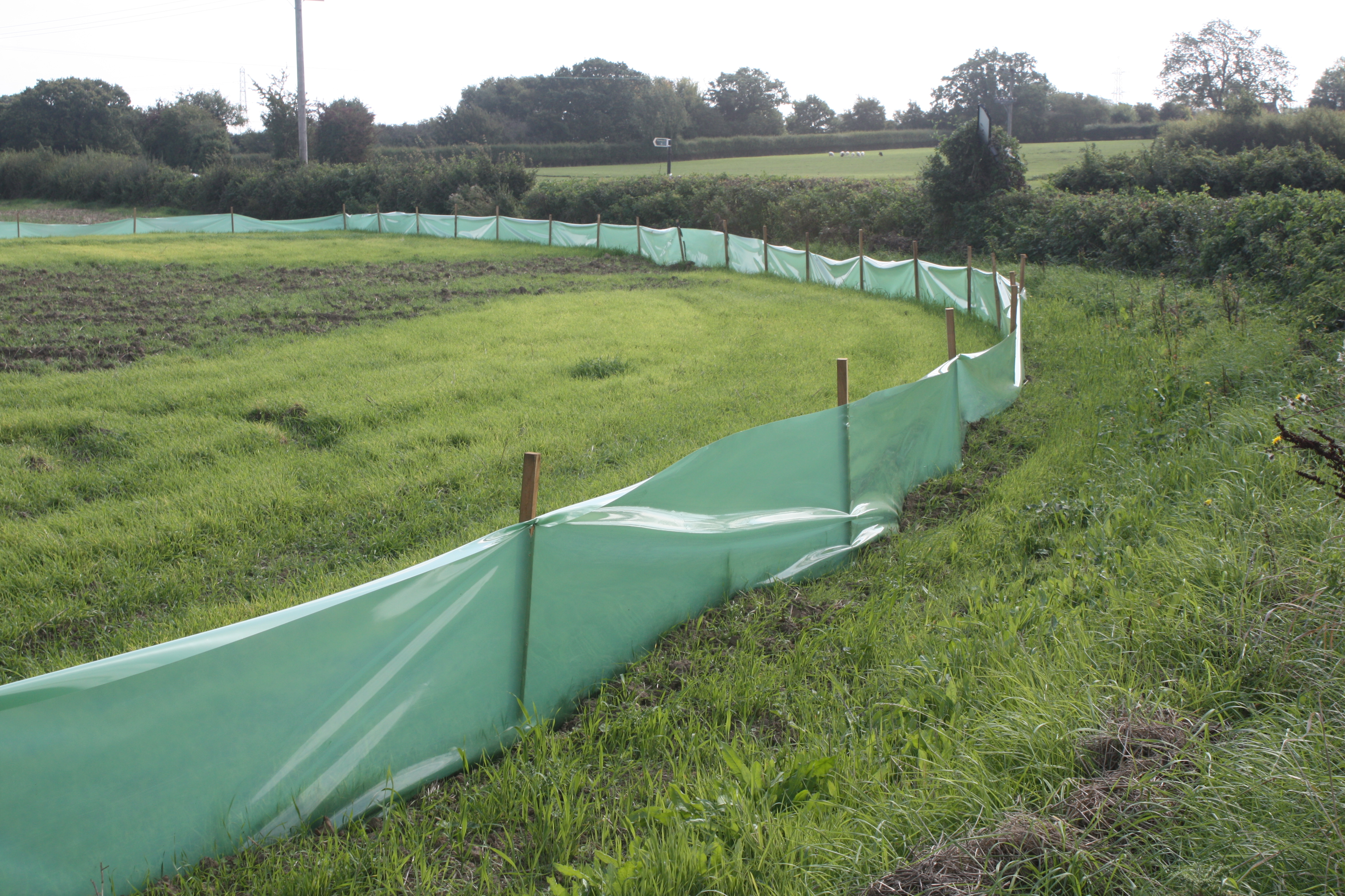 Ecofender™ Snake - Temporary and Semi-Permanent Reptile Fences, Hy-Tex UK